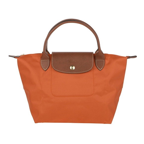 Longchamp | Bags | Longchamp Le Pliage Top Handle Bag S Handbag Orange ...